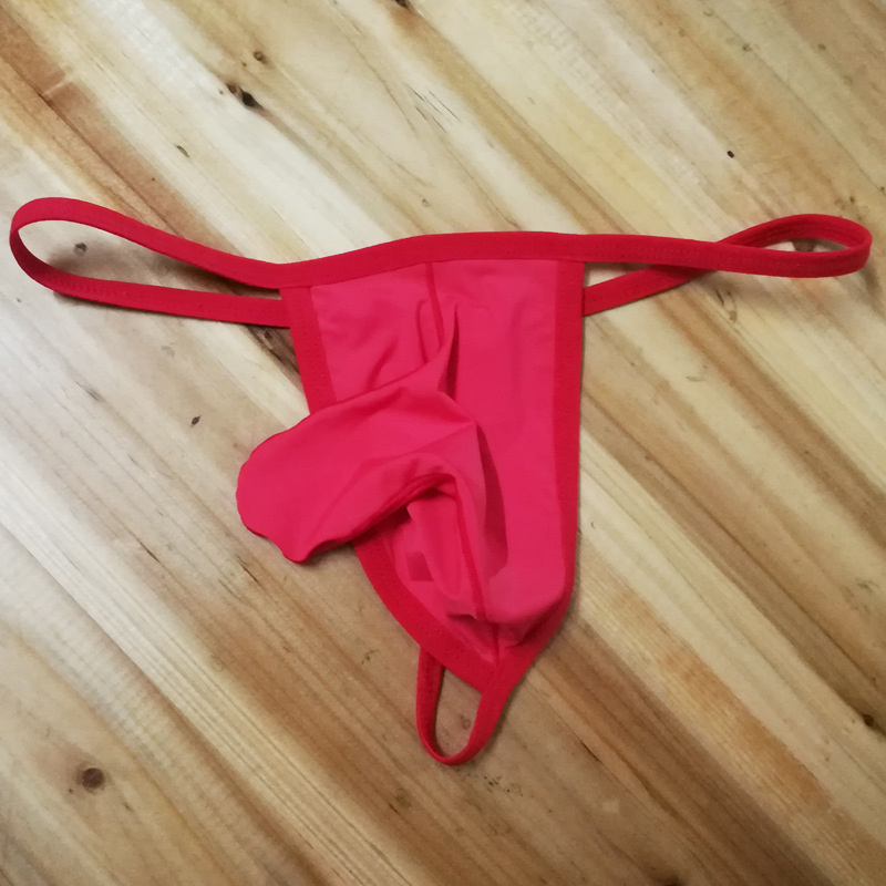 Foreign Trade Mens Underwear Ice Silk Ultra Thin Thong Elephant Nose